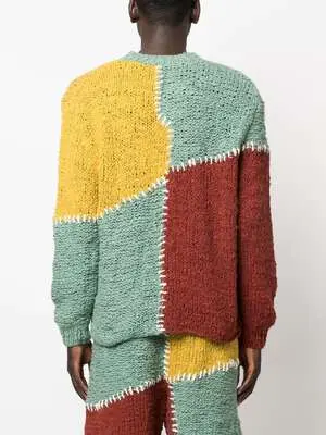 THE ELDER STATESMAN Decorative-stitching Cotton Jumper