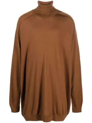 SOCIETE ANONYME Roll-neck Longline Wool Jumper
