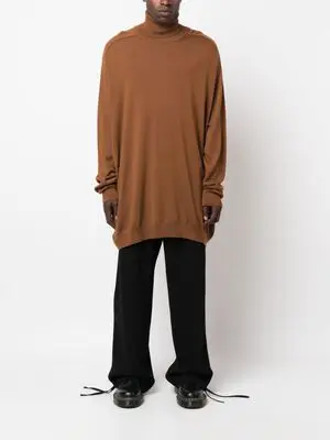 SOCIETE ANONYME Roll-neck Longline Wool Jumper
