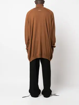 SOCIETE ANONYME Roll-neck Longline Wool Jumper