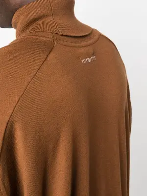 SOCIETE ANONYME Roll-neck Longline Wool Jumper