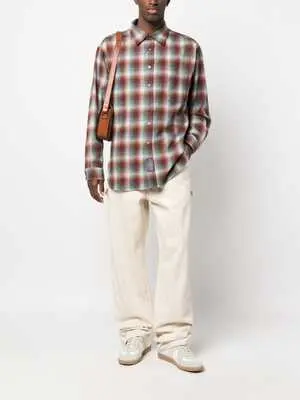 MAISON MARGIELA X Pendleton Checked Wool Shirt - Red
