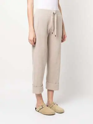 Brunello Cucinelli Drawstring Cropped Track Pants