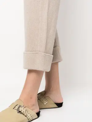 Brunello Cucinelli Drawstring Cropped Track Pants