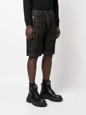 Moschino Patch Diamond Quilted Shorts