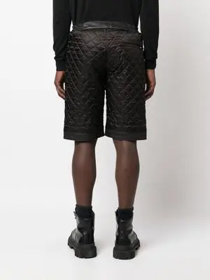 Moschino Patch Diamond Quilted Shorts