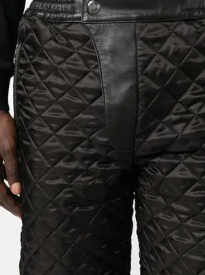 Moschino Patch Diamond Quilted Shorts