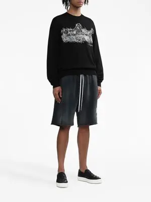 Amiri Vintage Collegiate Cotton Track Shorts