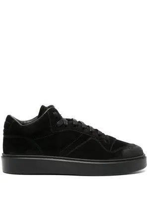 DOUCAL'S Logo-debossed Suede Sneakers