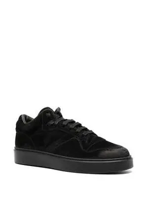 DOUCAL'S Logo-debossed Suede Sneakers