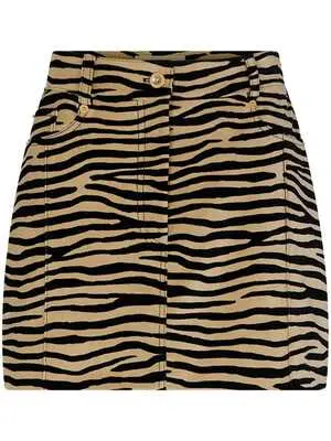 Rabanne Tiger-print Mini Skirt