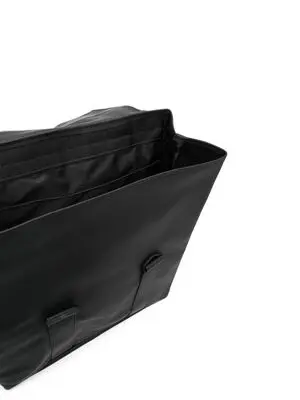 Rains Logo-debossed Waterproof Backpack - Black