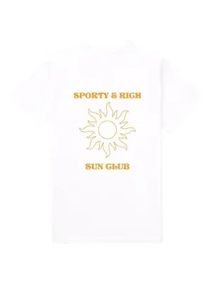 Sporty & Rich Sun Club Cotton T-shirt