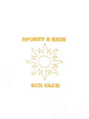 Sporty & Rich Sun Club Cotton T-shirt