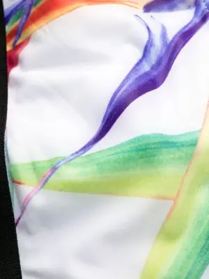 PLEIN SPORT Graphic-print One-shoulder Swimsuit