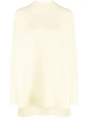 JIL SANDER Long-sleeve Crew-neck Wool Jumper - Yellow