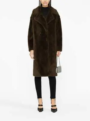 YVES SALOMON Plaid Wool Coat