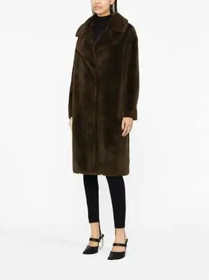 YVES SALOMON Plaid Wool Coat