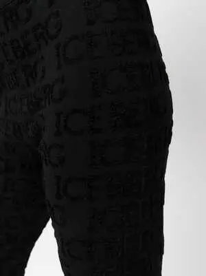 Iceberg Logo-appliqué Tonal-design Leggings