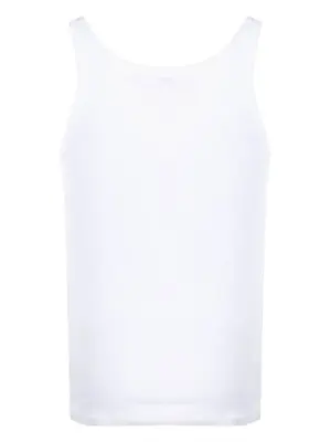 Dolce & Gabbana Marcello Ribbed-knit Tank Top - White