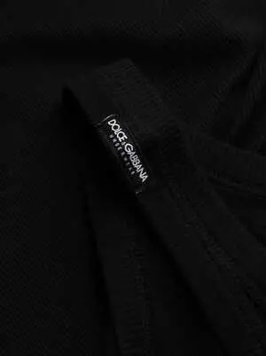 Dolce & Gabbana Ribbed-knit Tank Top - Black