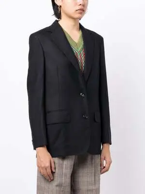 Kolor Knitted-back Single-breasted Blazer