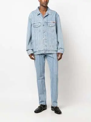 Martine Rose Striped Straight-leg Jeans