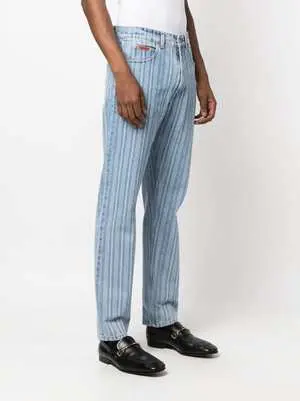 Martine Rose Striped Straight-leg Jeans