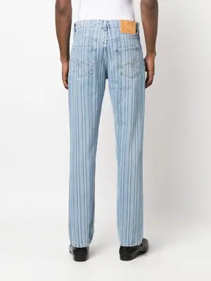 Martine Rose Striped Straight-leg Jeans