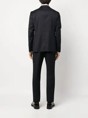 Tagliatore Logo-plaque Virgin-wool Single Breasted Blazer