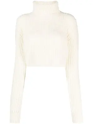 DSQUARED2 Chunky-knit Cropped Jumper