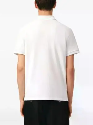 AMI Paris Cotton Polo With De Coeur - White