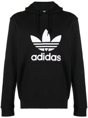 Adidas Logo-print Cotton Hoodie