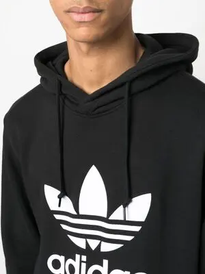 Adidas Logo-print Cotton Hoodie