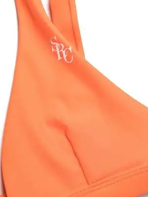 Sporty & Rich Logo-print Triangle Bikini Top