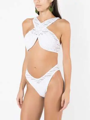 AMIR SLAMA Open-knit One-piece