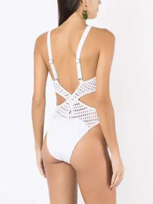 AMIR SLAMA Open-knit One-piece