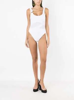 AMIR SLAMA Open-knit One-piece Swimsuit