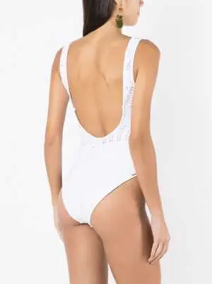 AMIR SLAMA Open-knit One-piece Swimsuit