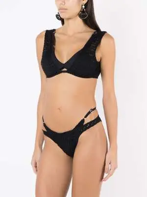 AMIR SLAMA Open-knit Layered Bikini Set
