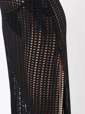 AMIR SLAMA Open-knit Maxi Dress
