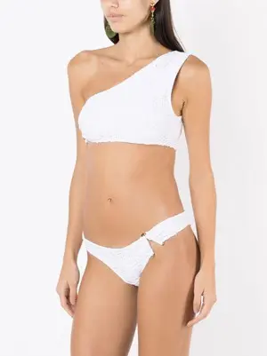 AMIR SLAMA Open-knit Off-shoulder Bikini Set