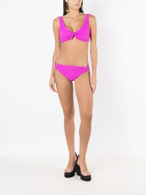 AMIR SLAMA Woven Cut-out Bikini Set