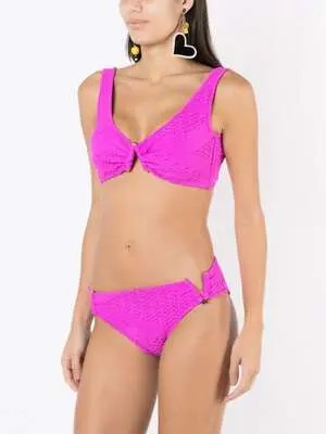 AMIR SLAMA Woven Cut-out Bikini Set