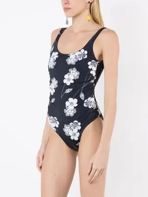 AMIR SLAMA Floral-print Swimsuit