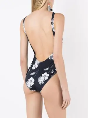AMIR SLAMA Floral-print Swimsuit