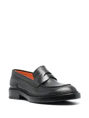 Santoni Alfie Round-toe Loafers