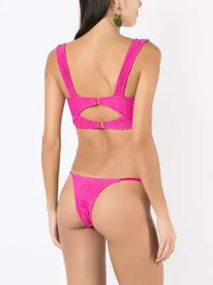 AMIR SLAMA Woven Balconette Bikini Set