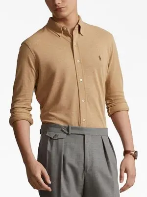 Polo Ralph Lauren Polo Pony-embroidered Cotton Shirt - Brown
