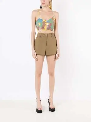 AMIR SLAMA Arrow-print Cami Top